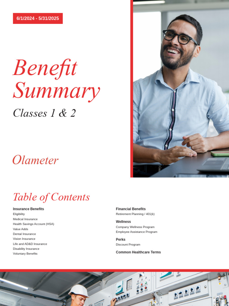 Olameter Benefit Summary Classes 1 and 2 | PDF