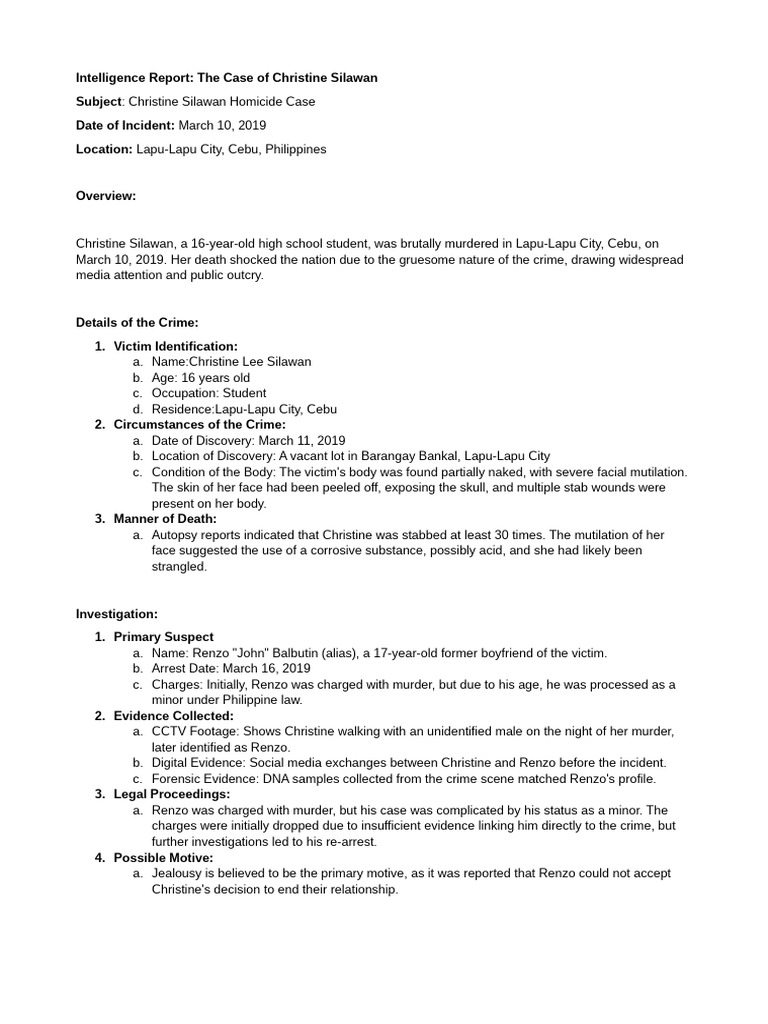 Short Intelligence Report | PDF