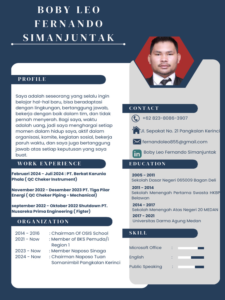 CV BOBY LEO FERNANDO_compressed_compressed | PDF