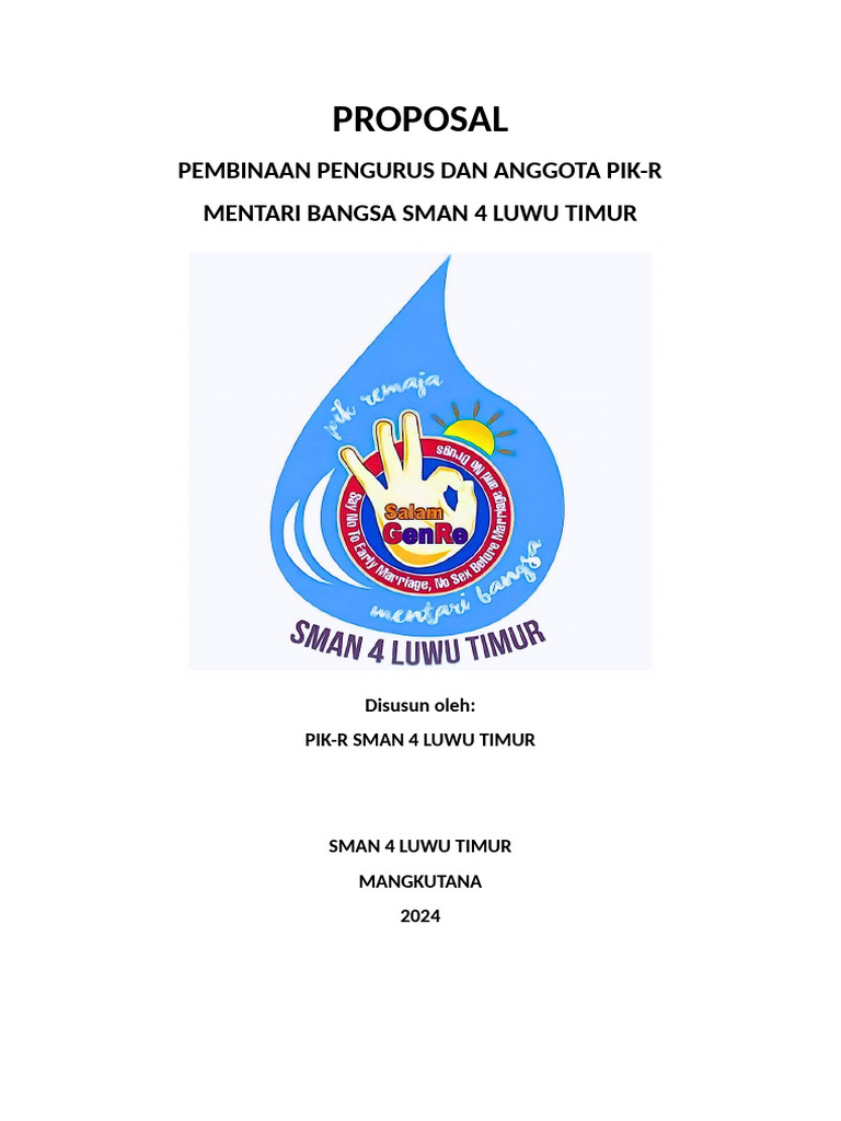 PROPOSAL PIK-R | PDF