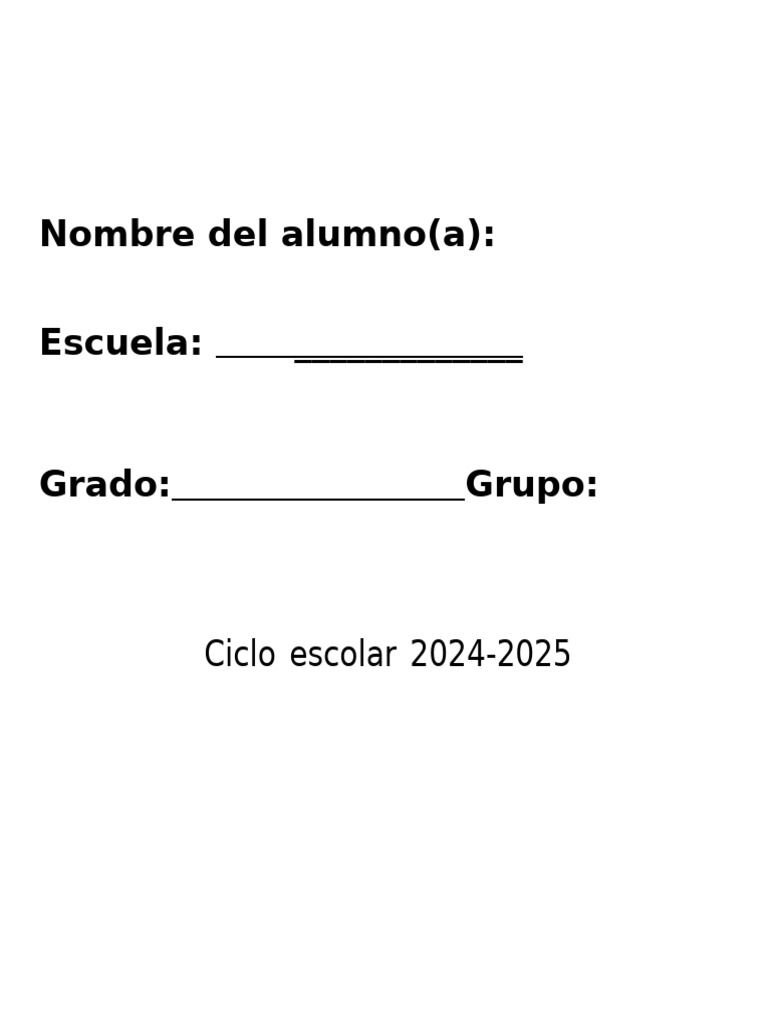 Cuadernillo Diagnóstico | PDF