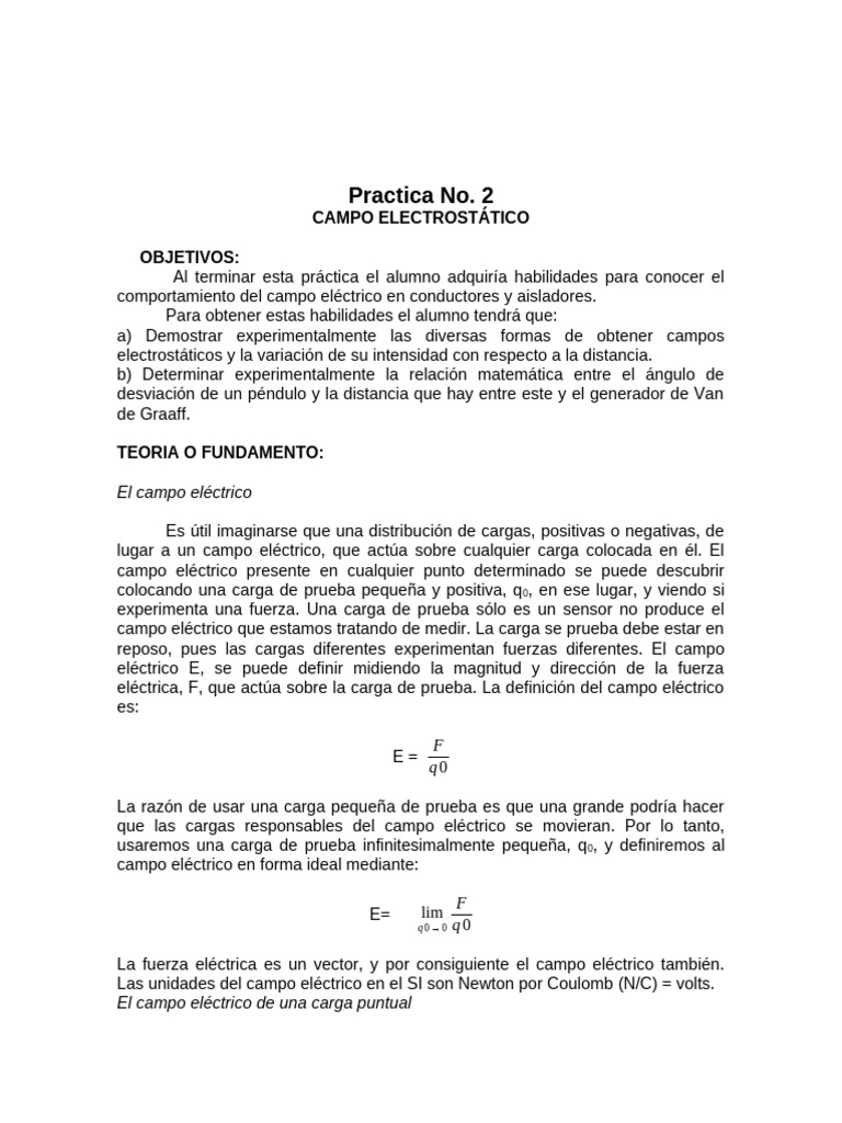 Practica 2 Elect y Mag | PDF