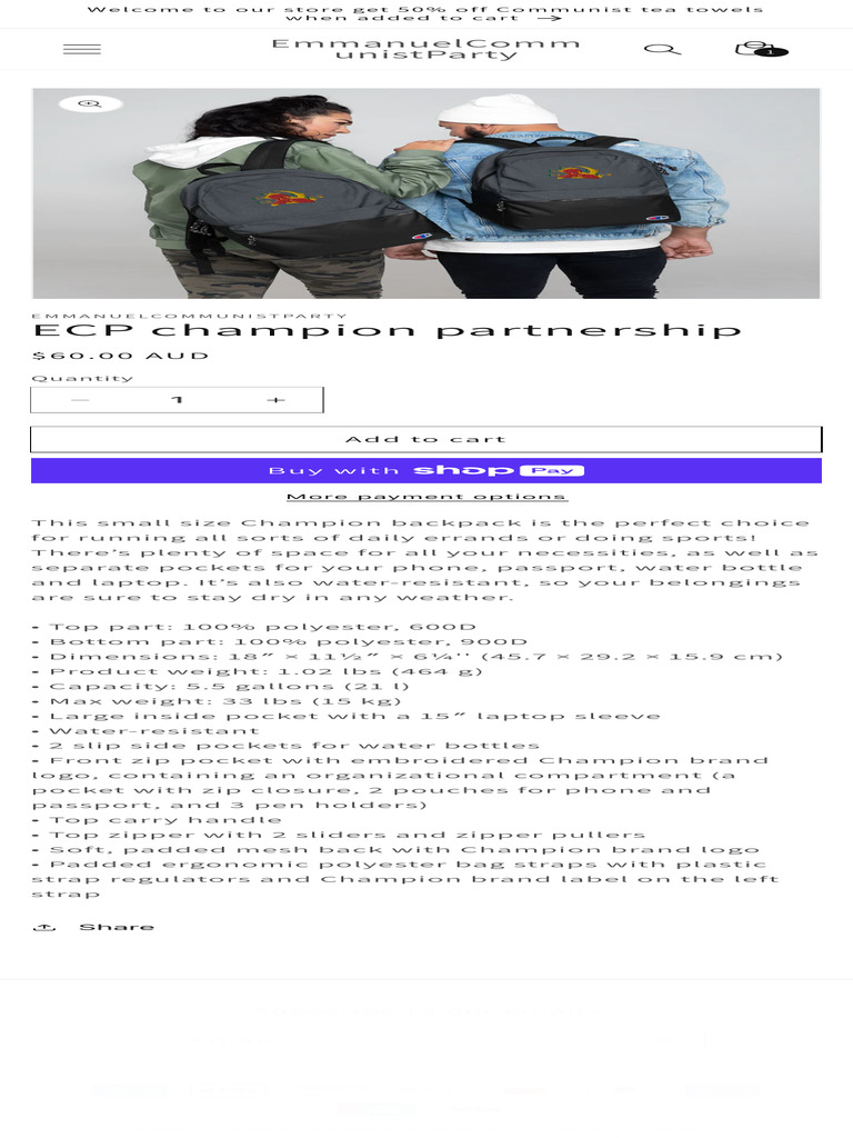 ECP Champion Partnership - EmmanuelCommunistParty | PDF