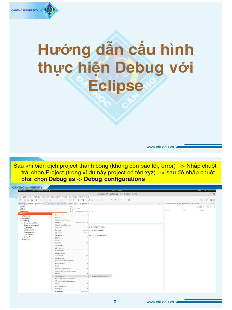 HuongDanCauHinhDebug 2up | PDF