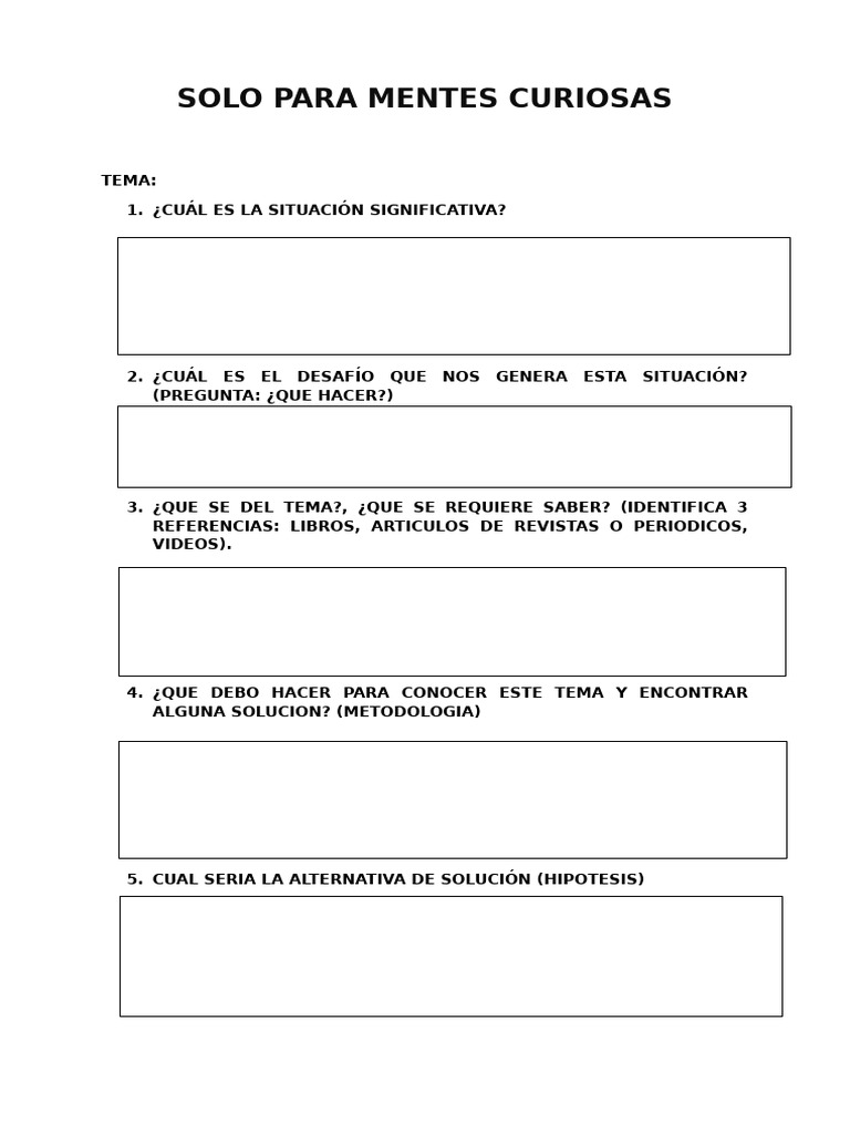 Solo para Mentes Curiosas | PDF