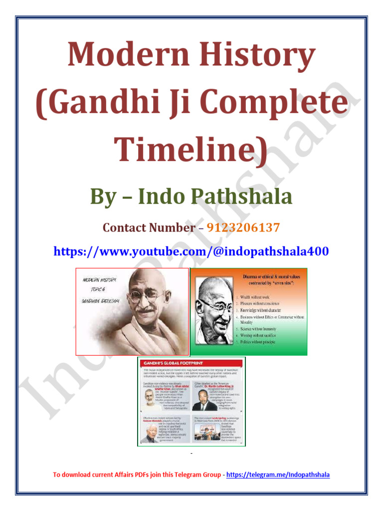 Mahatma Gandhi Biograph1 | PDF