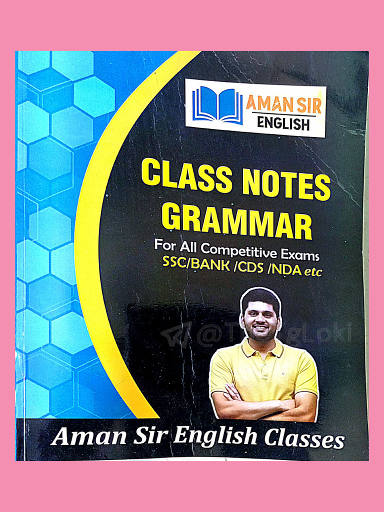 Class Notes by Aman Vashishth Sir | PDF