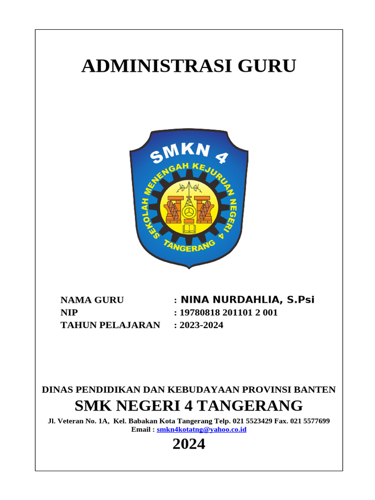Cover Administrasi Dan Lembar Pengesahan | PDF