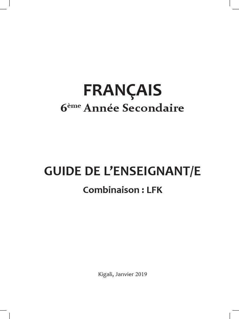 French s6 Core TG | PDF