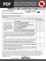 Visitor Health Screening Form | PDF