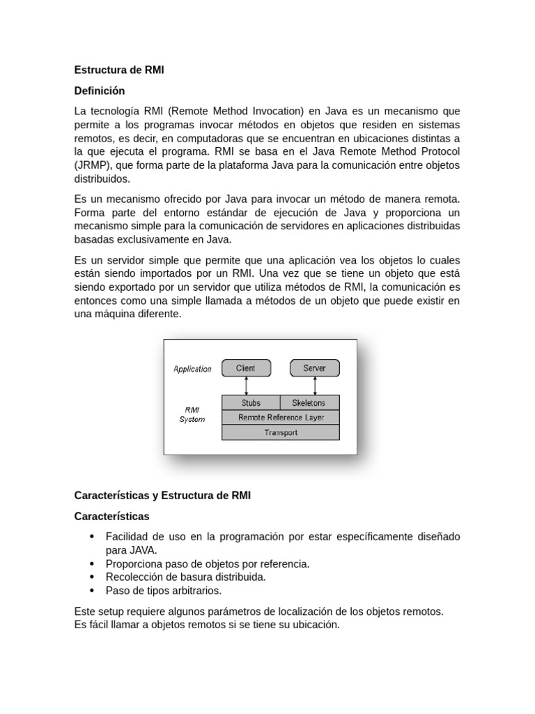 Estructura de RMI | PDF