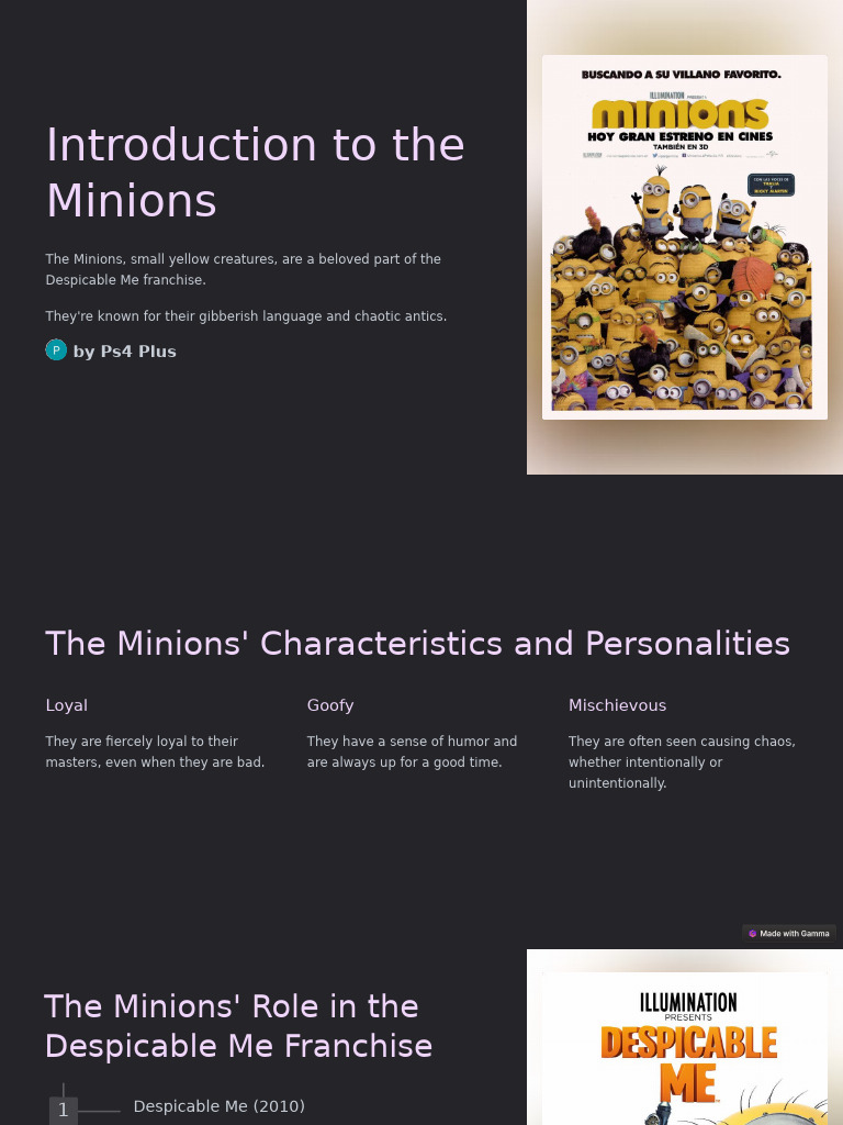 Introduction To The Minions | PDF