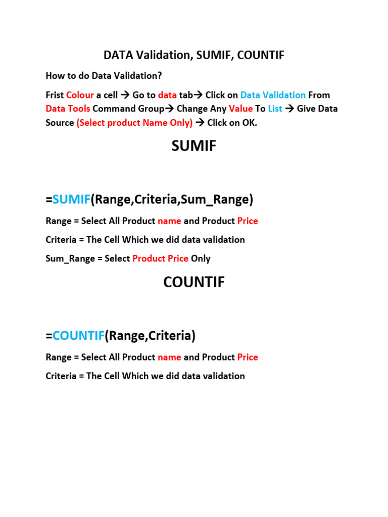 DATA Validation | PDF