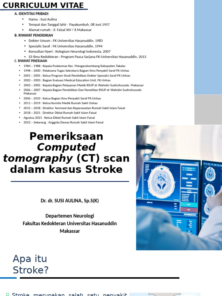 File PPT - Pemeriksaan - Computed - Tomography - (CT) - Scan - Dalam - Kasus - stroke-DR. - Dr ...
