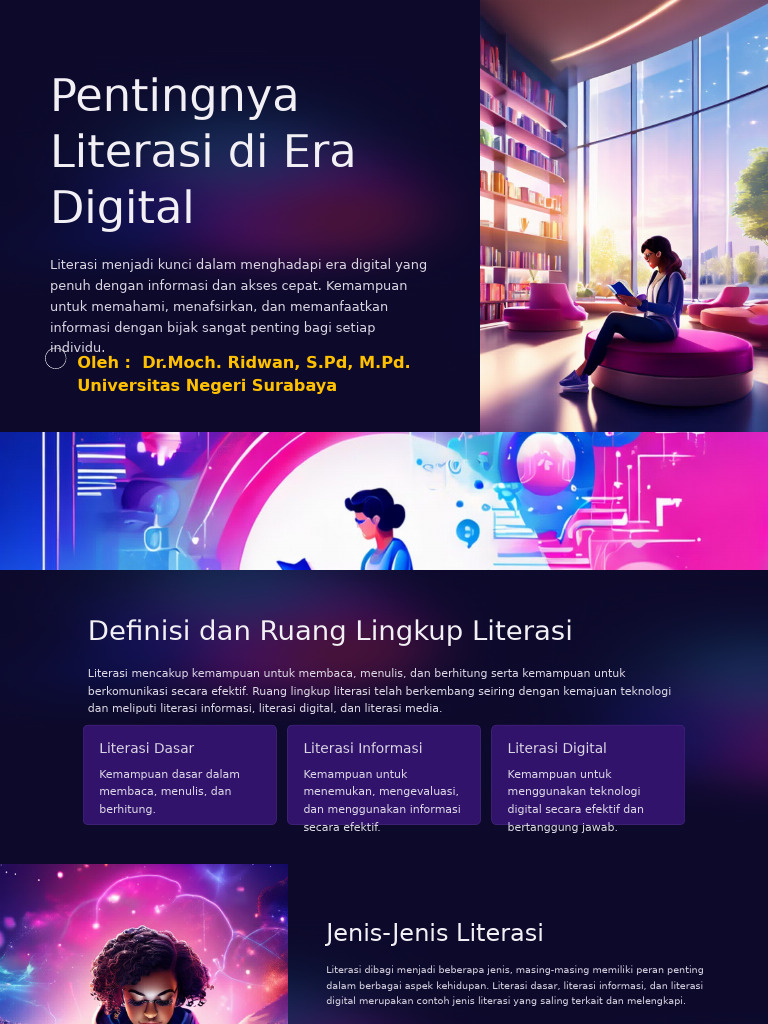 Pentingnya Literasi Di Era Digital | PDF