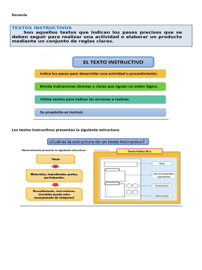 Texto Instructivo | PDF