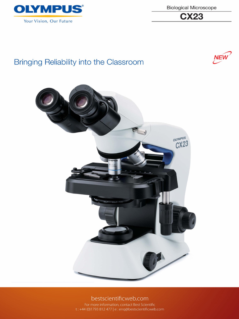 Olympus CX23 Biological Binocular Microscope | PDF