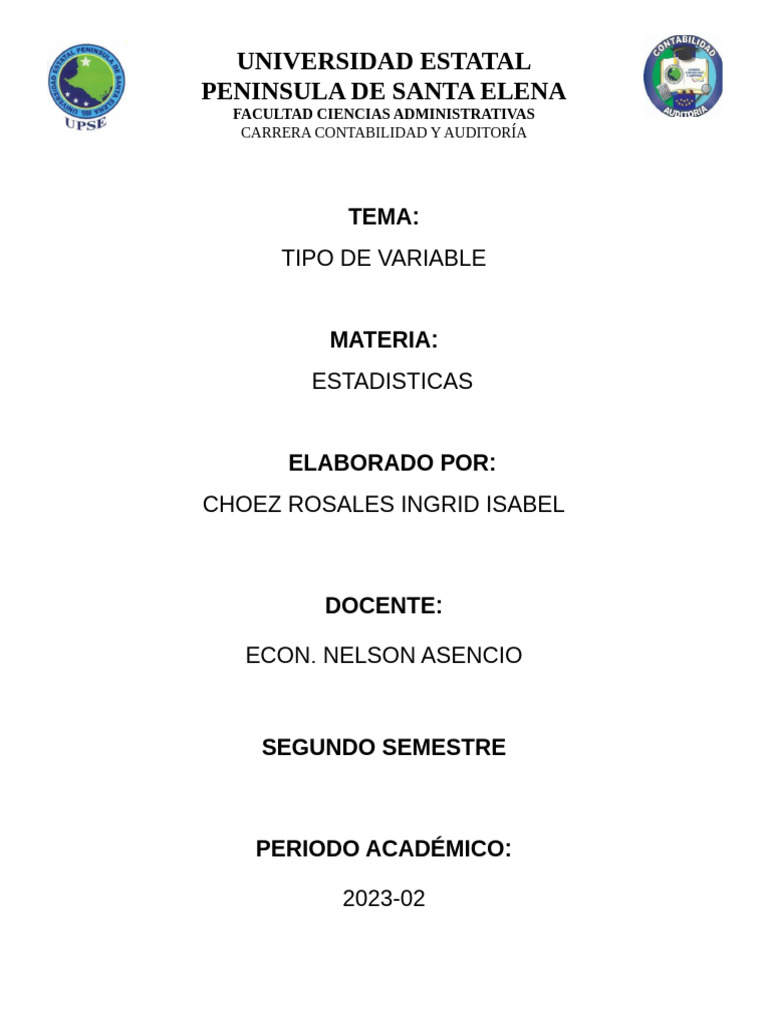 Tarea 2. Tipos de Variable | PDF
