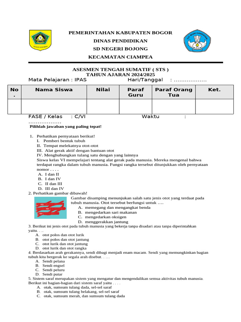 Soal Kumer Kelas 6 | PDF