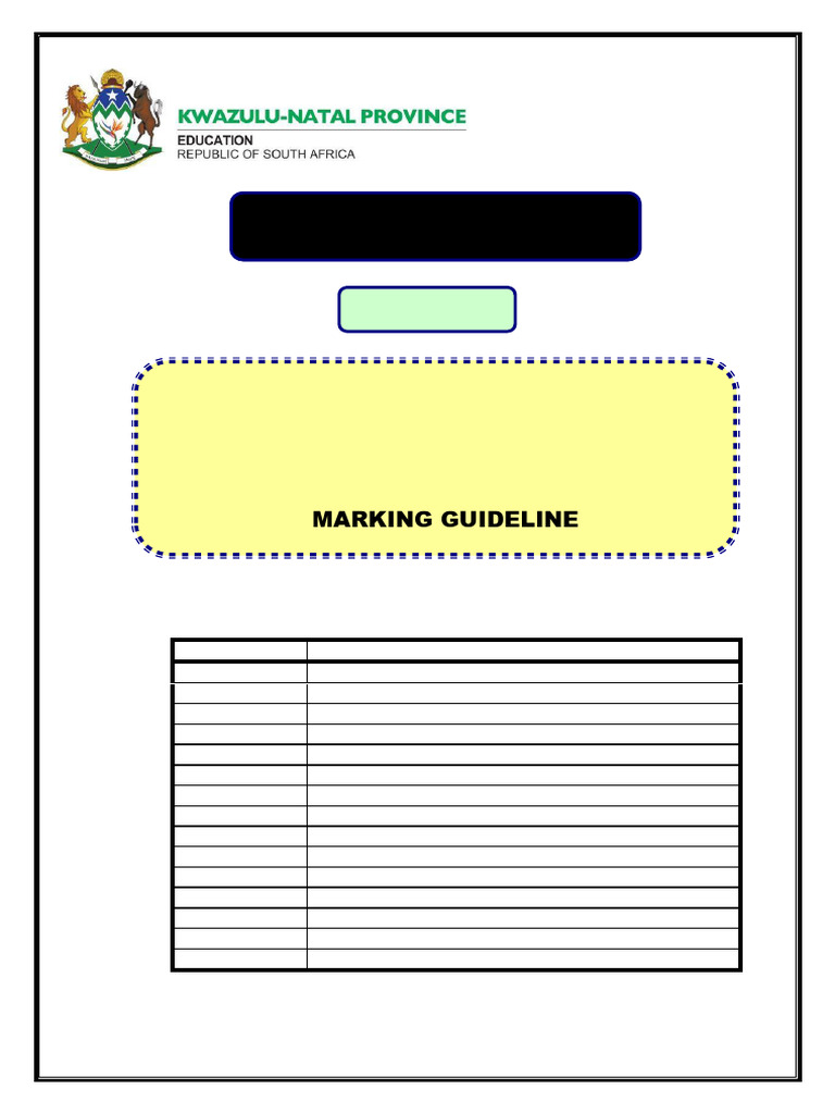 Maths Lit P2 Grade 12 Memo 2024 Final | PDF