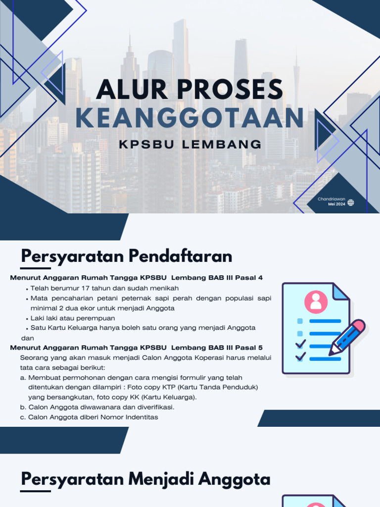 Alur Proses Keanggotaan Kpsbu | PDF