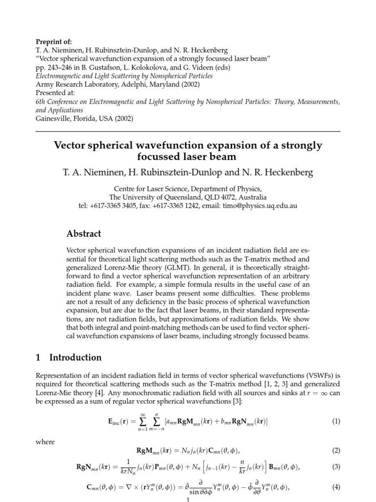 SWF | PDF | Wave Function | Scattering