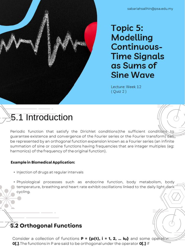 Chapter 5 MODELING CONTINUOUS-TIME SIGNALS AS SUMS OF SINE WAVES | PDF