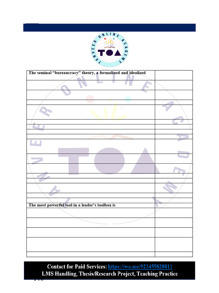 EDU602 Quiz 1 File by Tanveer Online Academy | PDF