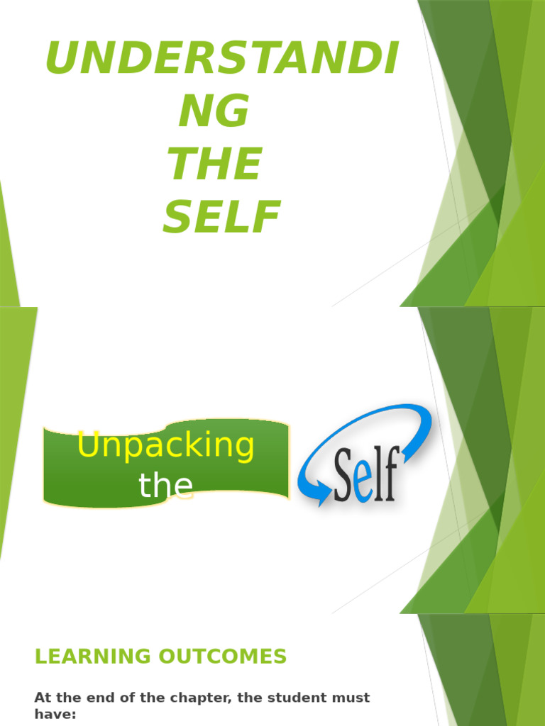 Understanding The Self The Physical Self | PDF