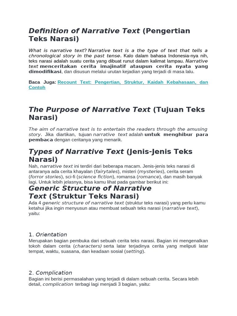 Narrative Text | PDF