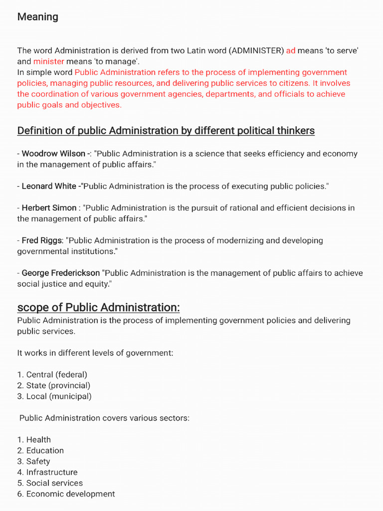 Public Administration | PDF