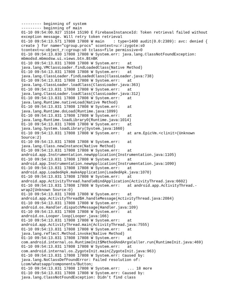 Logcat | PDF