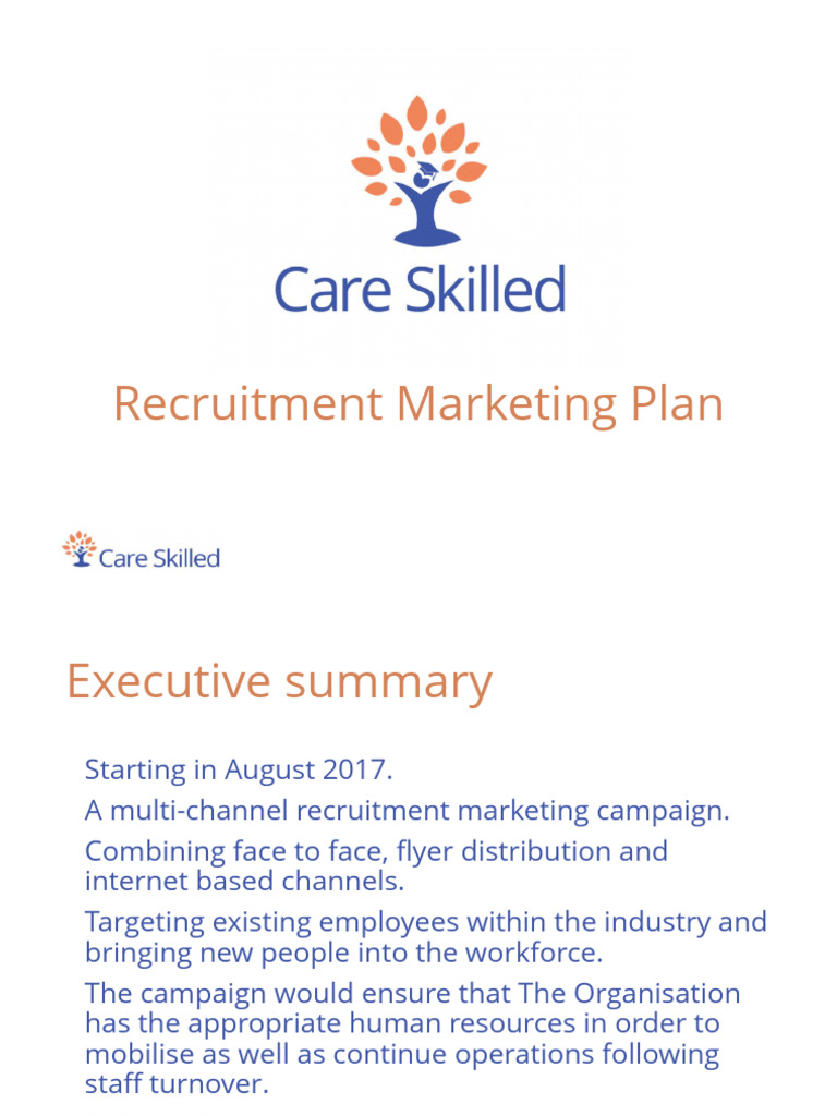 Recruitment Marketing Plan Free Example | PDF