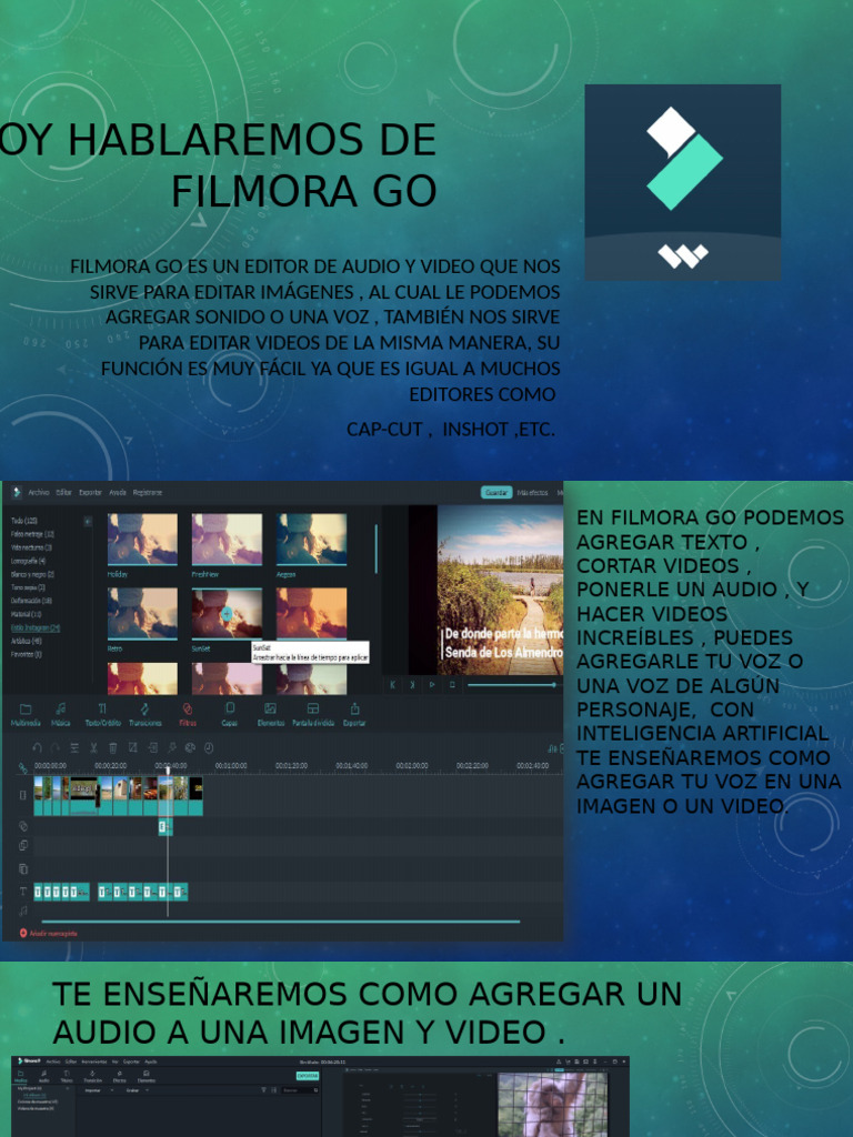 Hoy Hablaremos de Filmora Go | PDF