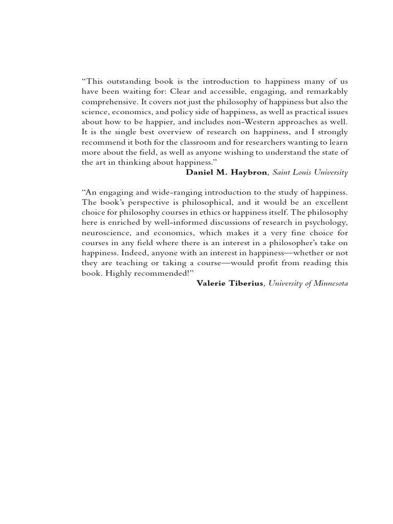 The Philosophy of Happiness | PDF | Happiness | Pleasure