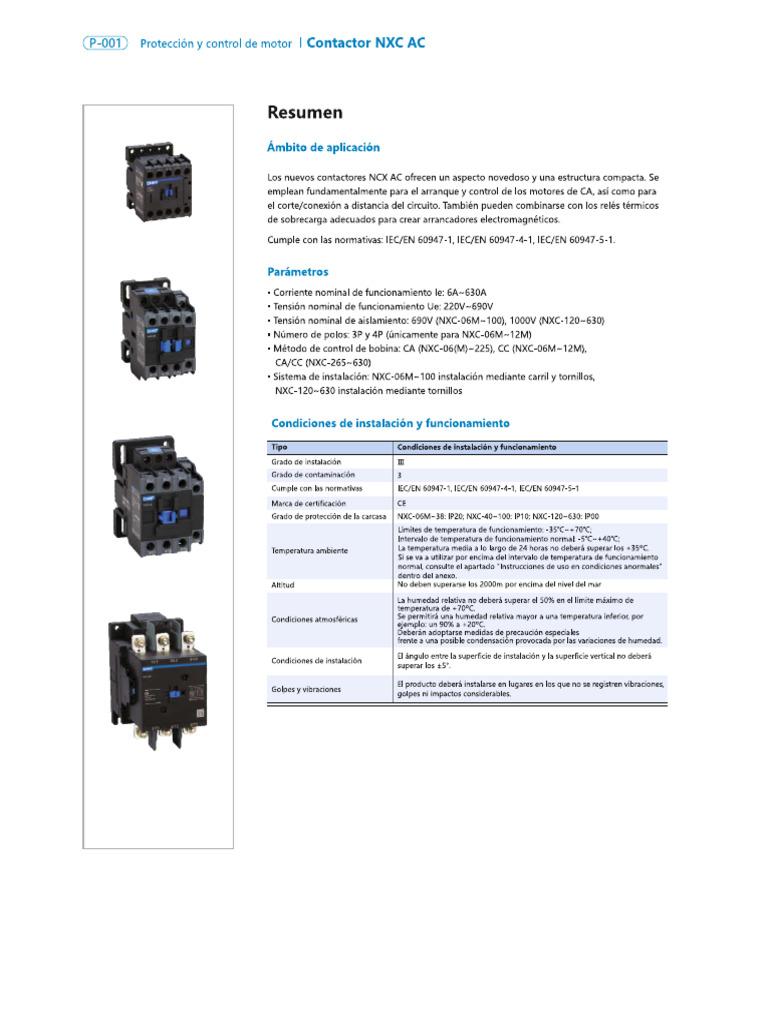 CHINT Contactores NXC | PDF