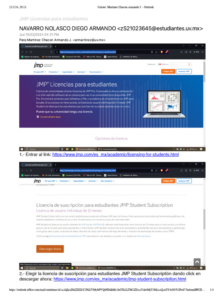 JMP 17 Licencia para Alumnos | PDF