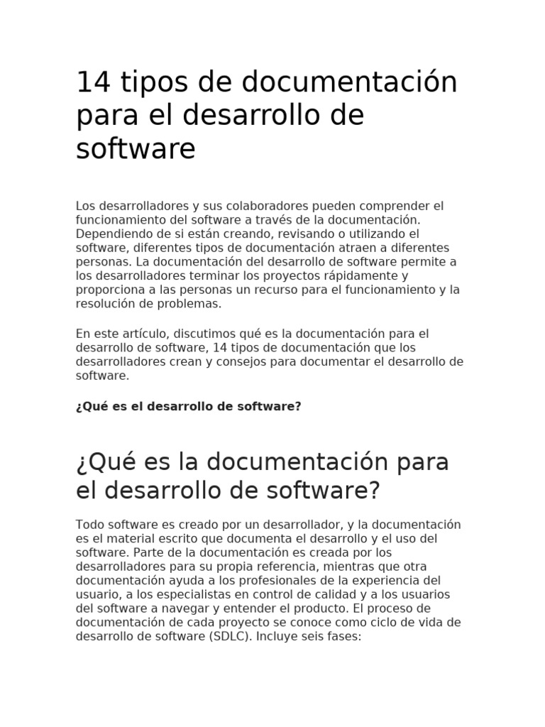 R-Tipos de Documentación | PDF