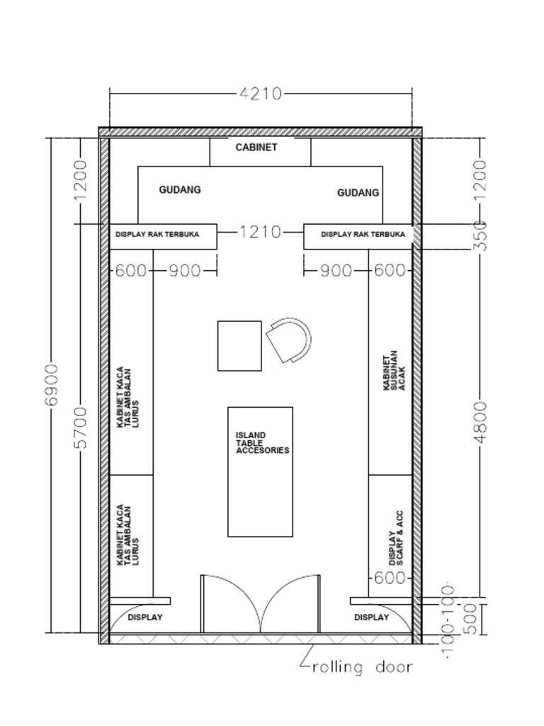 Denah Toko - Model | PDF