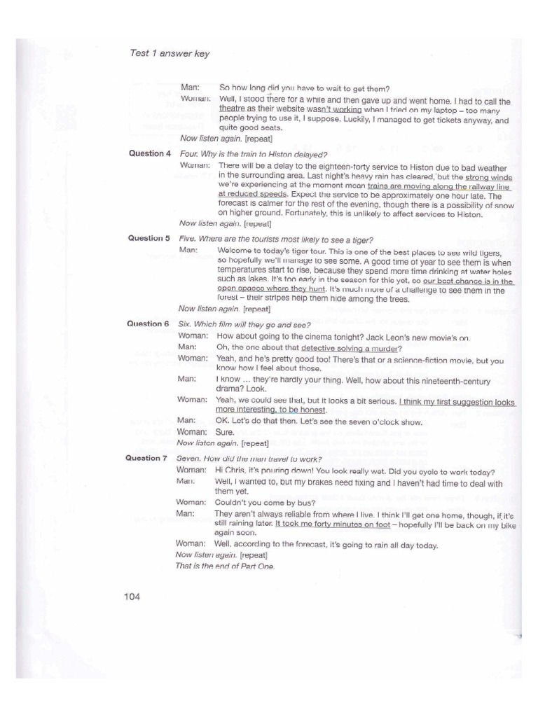 Test 1 Listening Tapescript Pdf