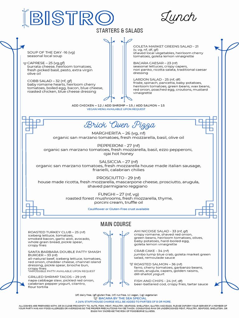 Bistro Lunch Menu 022324 | PDF