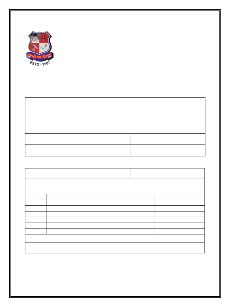 First Page of Monthly Assessment Card | PDF
