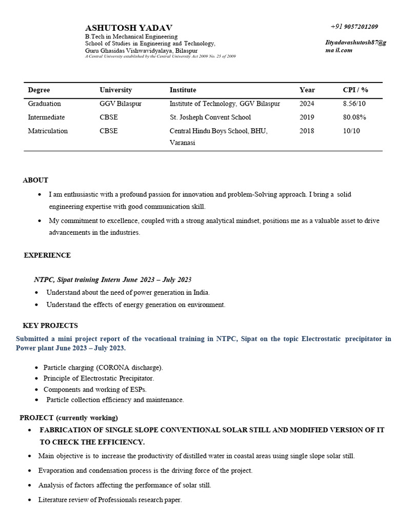 Ashutosh Resume Final1 | PDF