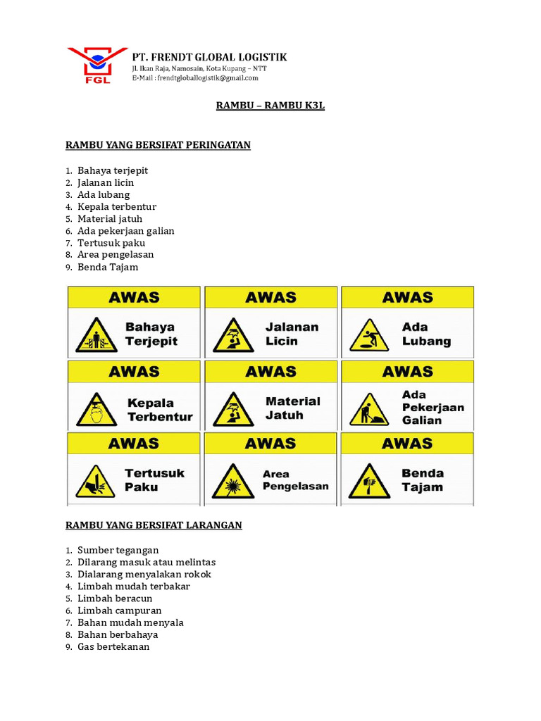 15.f Rambu Rambu | PDF