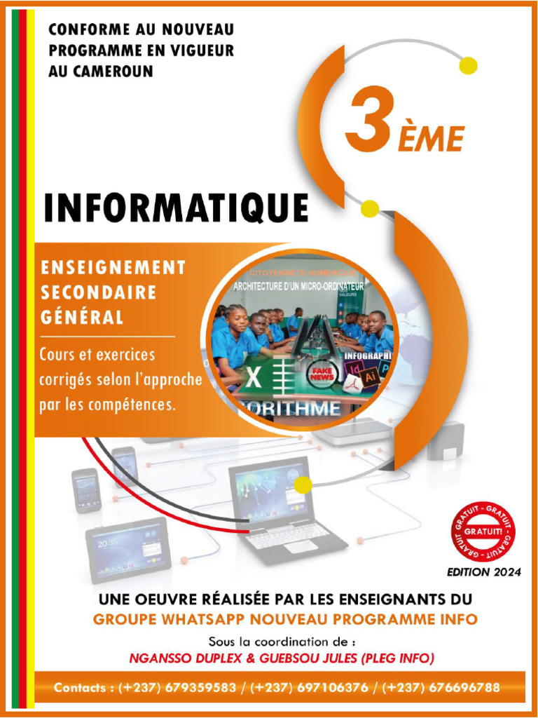 Livre Info 3ème-Nouveau Programme | PDF
