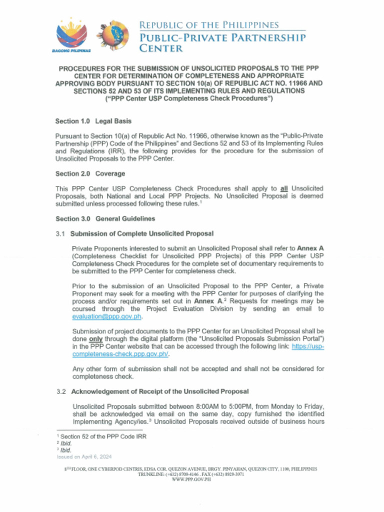 PPP Center USP Completeness Check Procedures | PDF