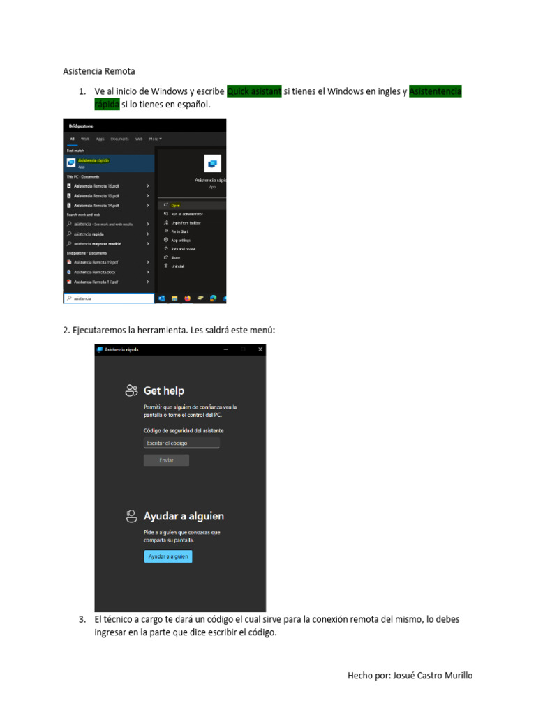Asistencia Remota (1) | PDF