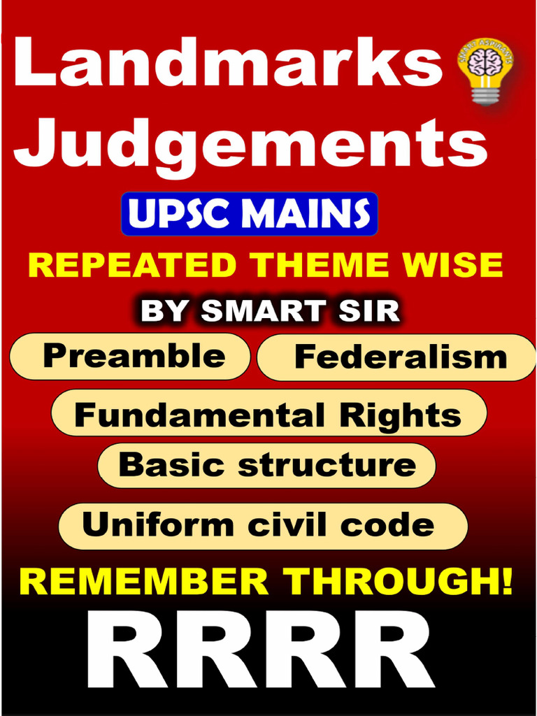 Landmark Judgement by Courts #Smart Sir | PDF