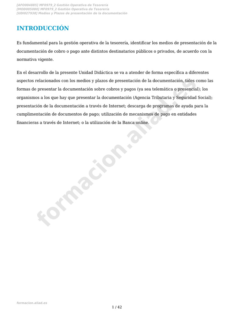 Medios y Plazos de Presentación de La Documentación - Unlocked | PDF