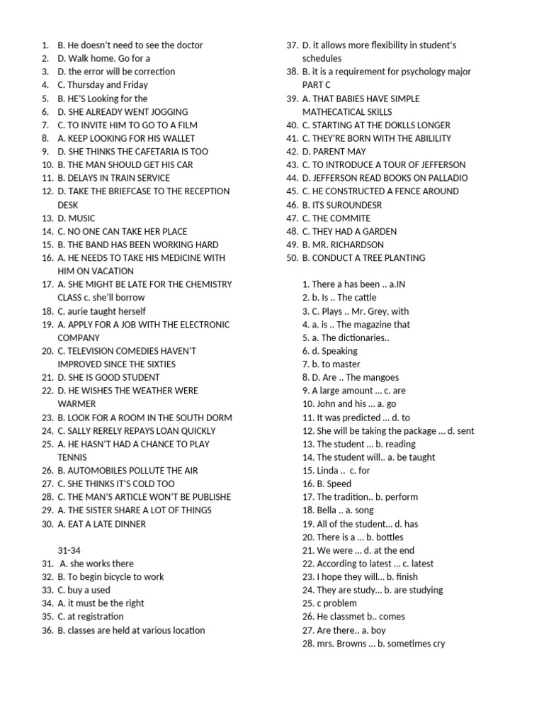 Soal Toefl | PDF